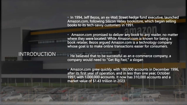 amazon presentation for marketing course | PPT