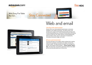 Introducing Amazon Fire HD 6 | PPT