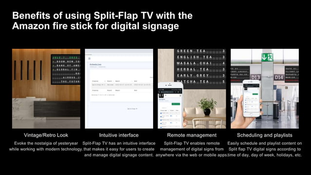 Amazon Fire Stick Digital Signage using Split-Flap TV | PPT