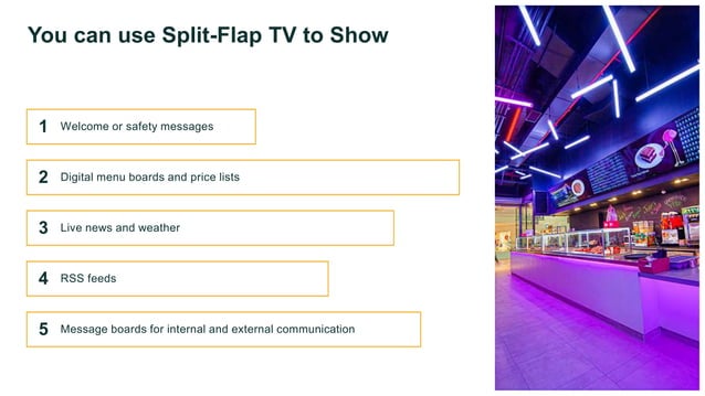 Amazon Fire Stick Digital Signage using Split-Flap TV | PPT