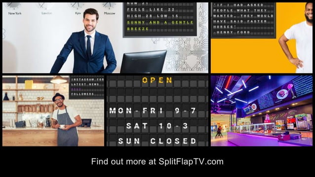 Amazon Fire Stick Digital Signage using Split-Flap TV | PPT