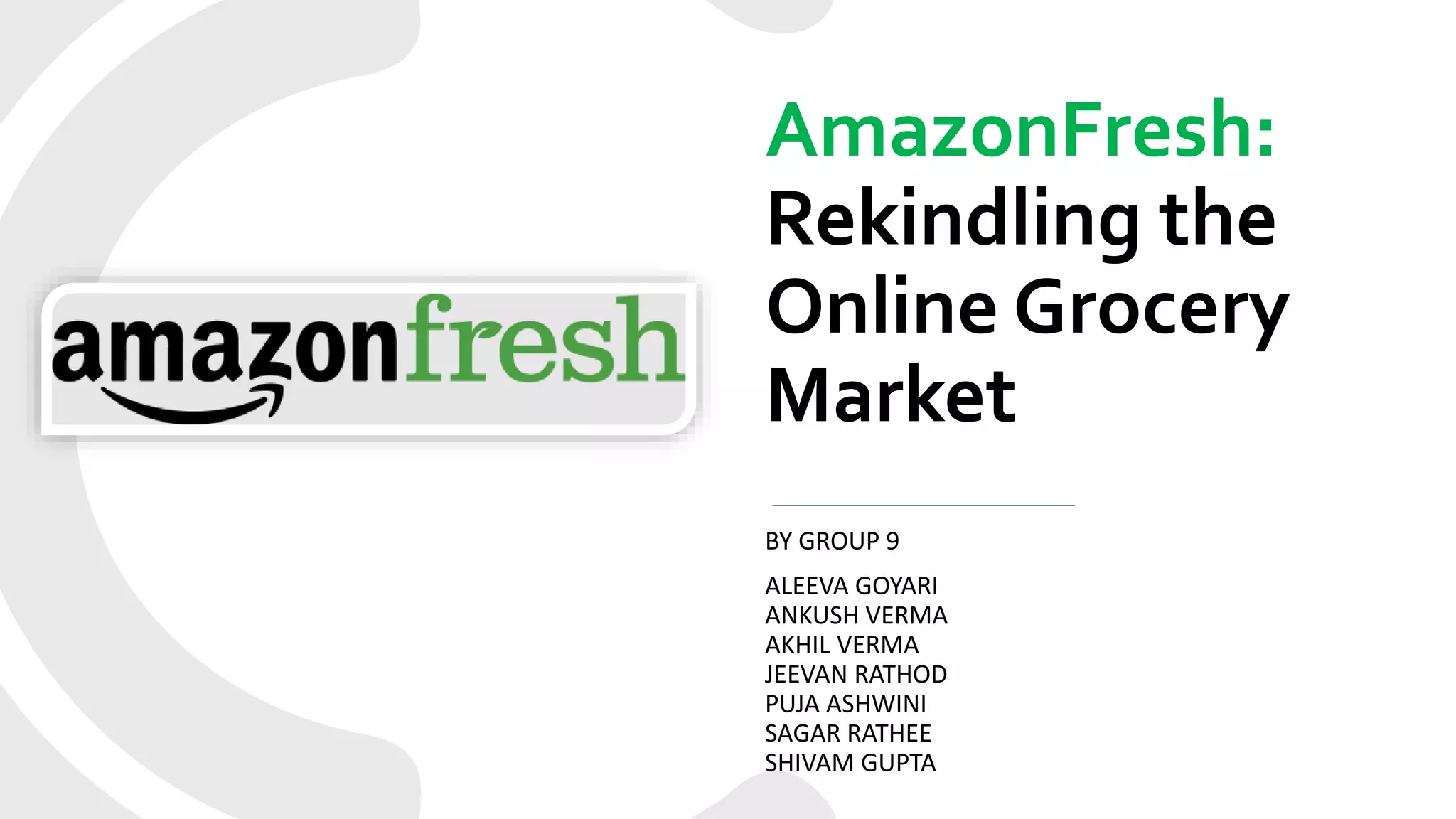Amazon fresh | PPT