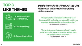 AmazonFresh Delivery Report | PPT