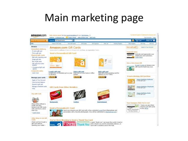 Amazon gift card order | PPTX