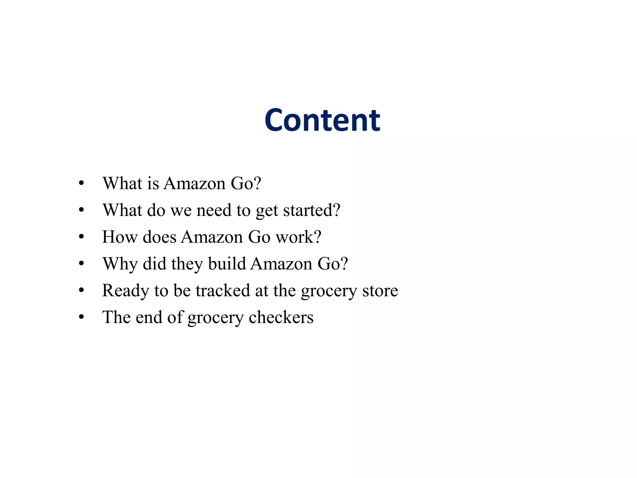 Introducin Amazon Go | PPTX