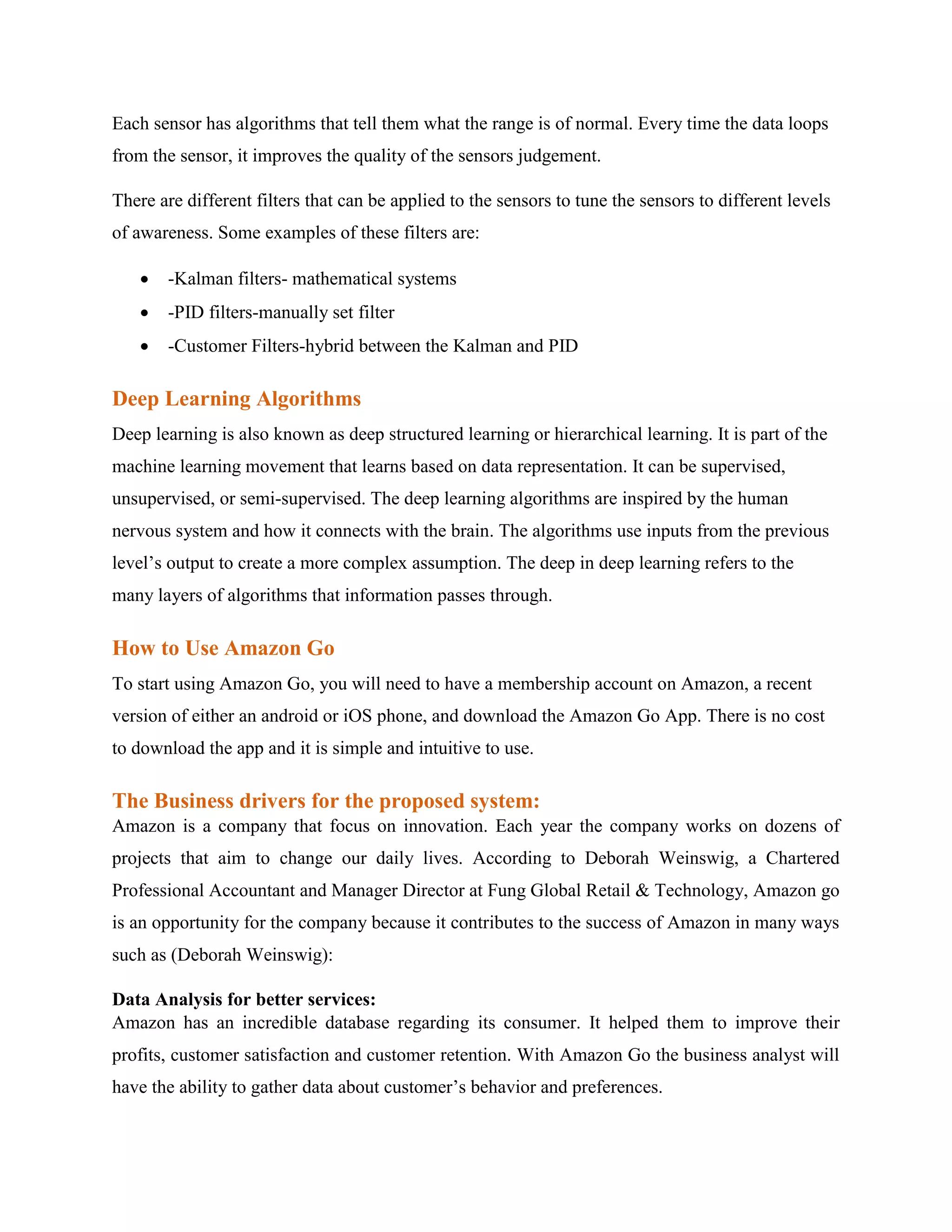 Amazon go feasibility study | PDF