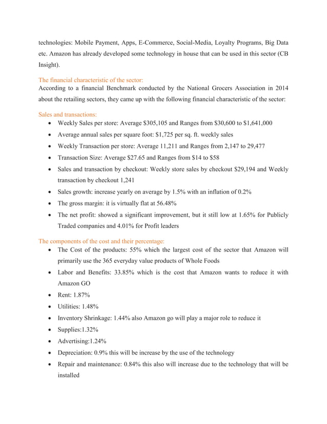 Amazon go feasibility study | PDF | Cloud Computing | Internet