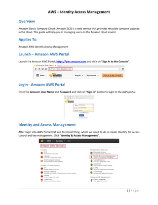 Amazon AWS Identity Access Management | PDF