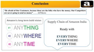 Supply Chain Management of Amazon India | PDF