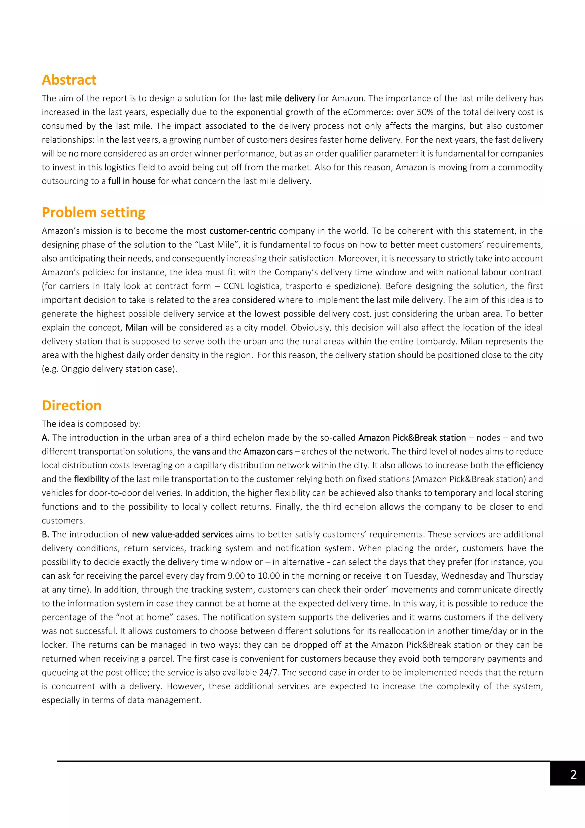 Amazon innovation project | PDF