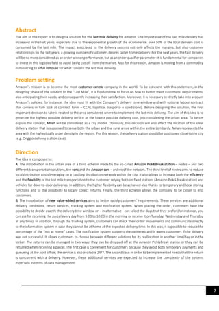 Amazon innovation project | PDF