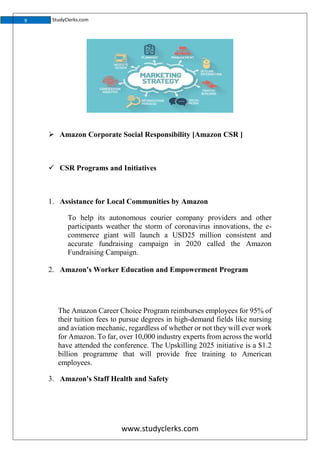 Amazon International assignment on Marketing Method global Adaptation and CSR.pdf | Internet ...