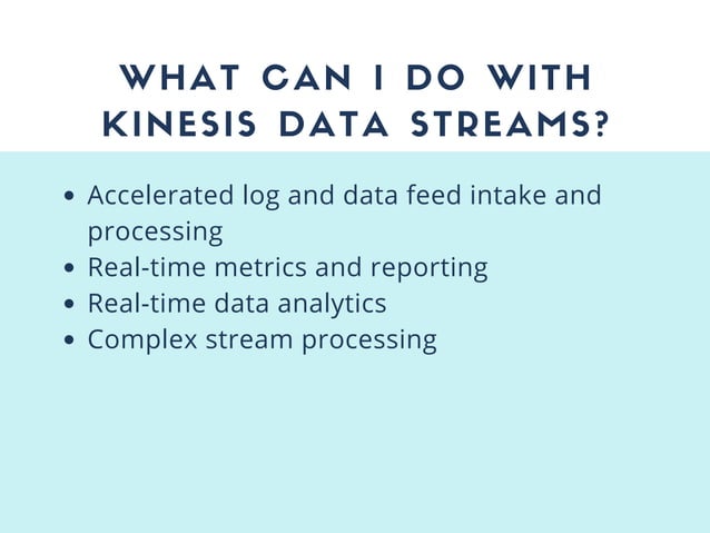 Amazon Kinesis Data Streams | PDF