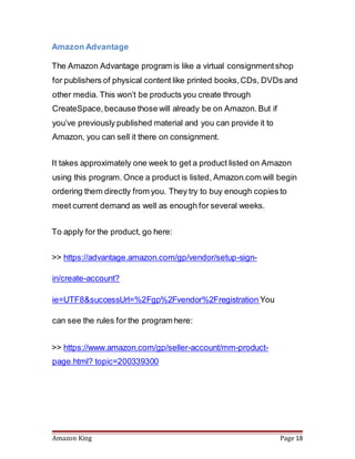 Amazon king! | PDF