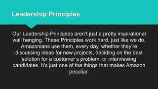 Amazon Leadership Principles | PPTX