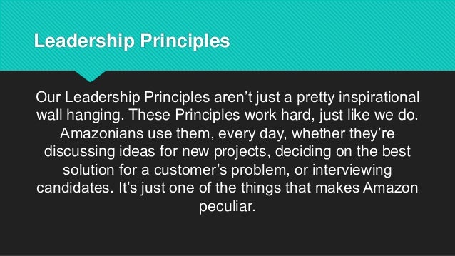 Amazon Leadership Principles