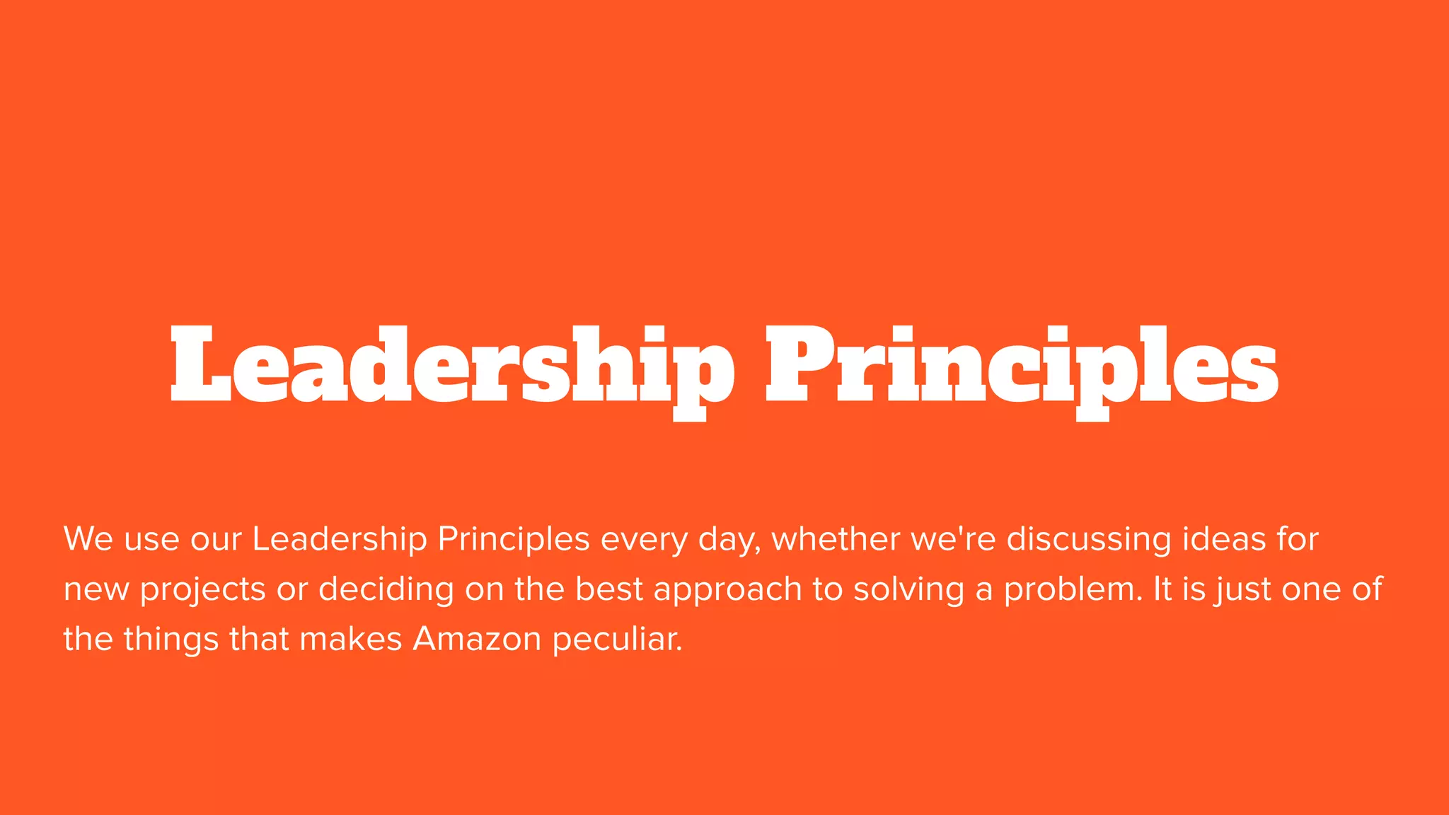 Amazon Leadership Principles | PDF