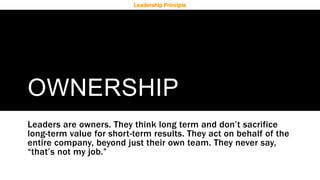 Amazon leadership principles and key concepts | PPTX