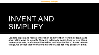 Amazon leadership principles and key concepts | PPTX