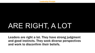 Amazon leadership principles and key concepts | PPTX