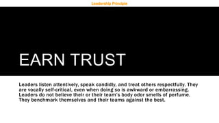 Amazon leadership principles and key concepts | PPTX