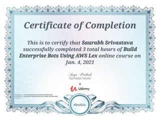 Enterprise Bots Using Amazon Lex | PDF