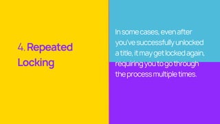 Amazon Locked Title Potential Challenges.pptx