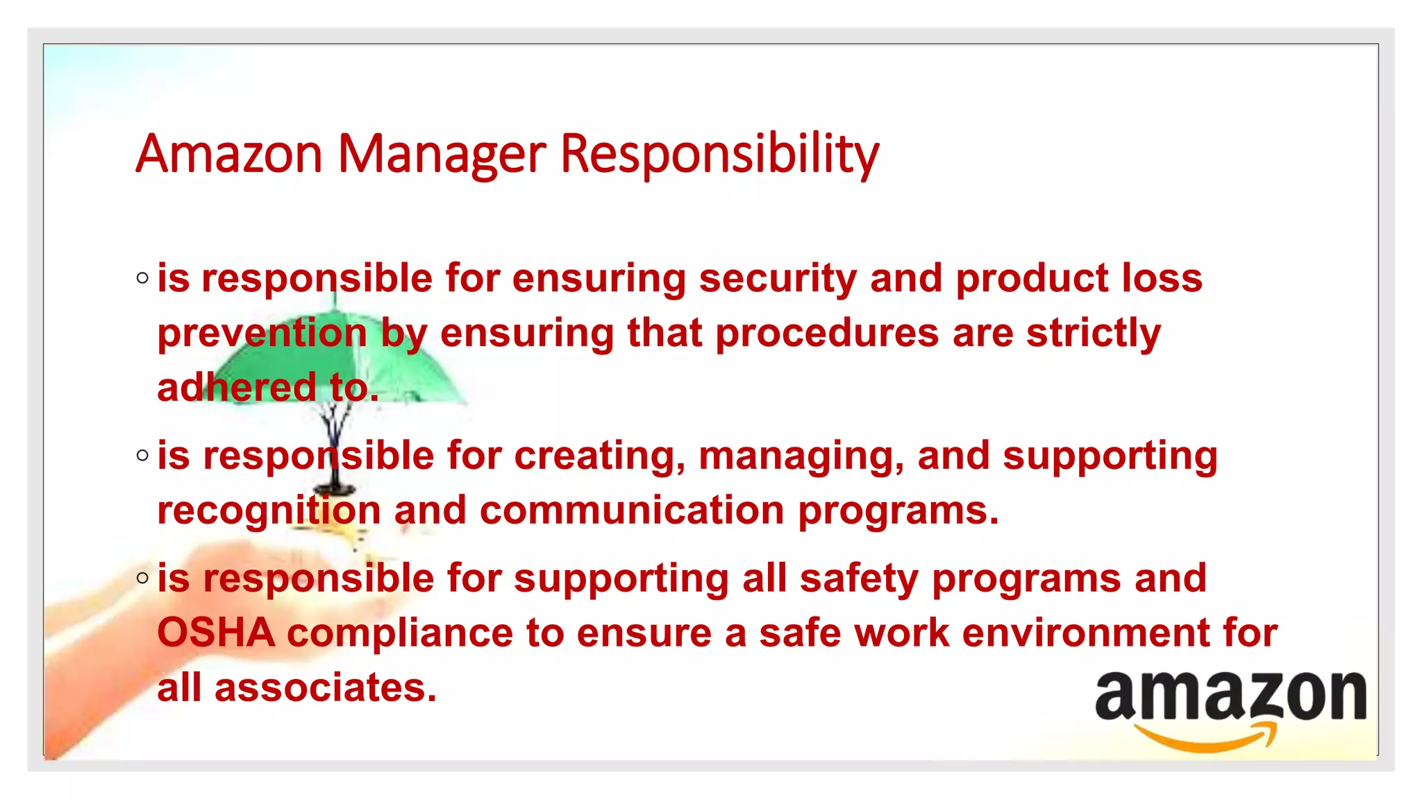 Amazon manager roles | PPT | Free Download