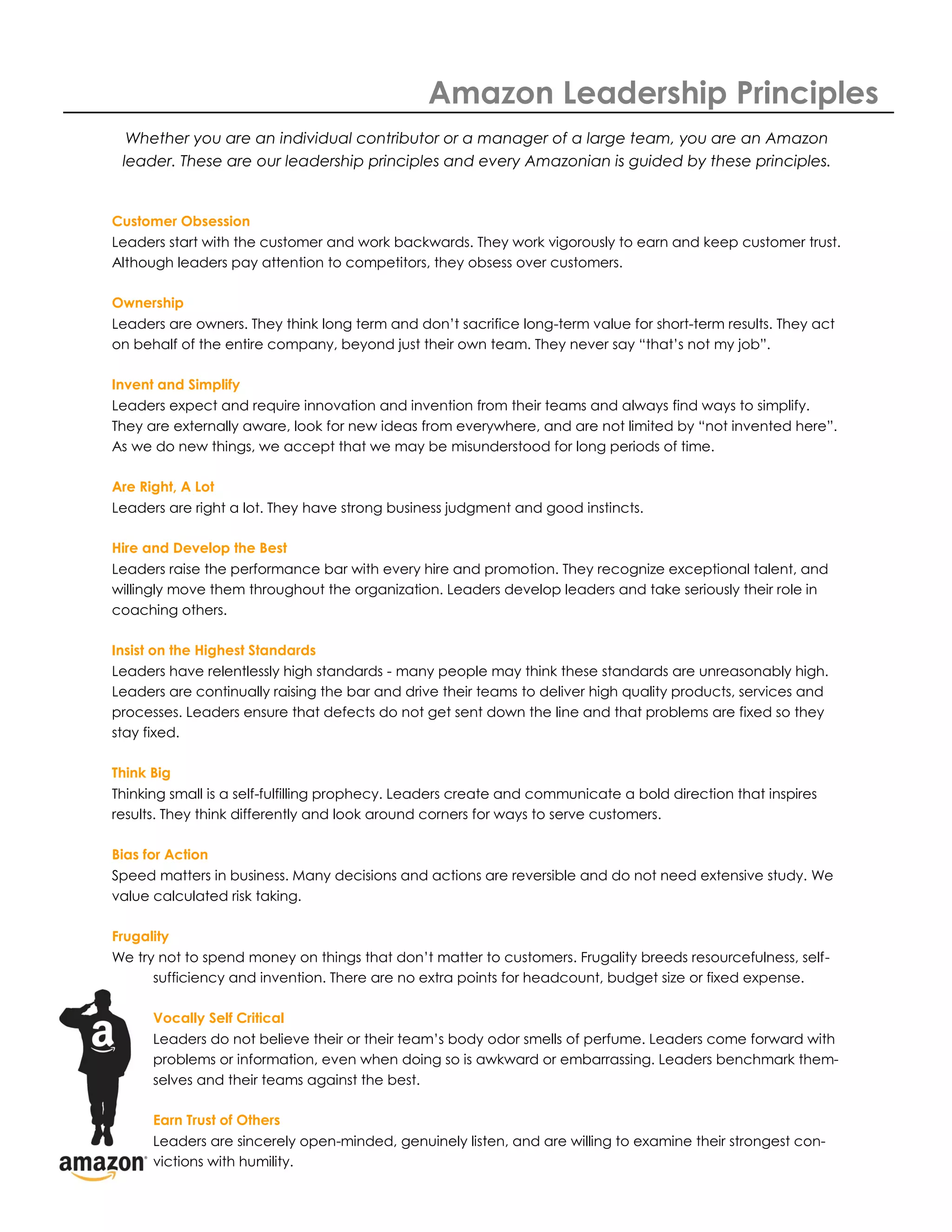 Amazon Military Talent Program | PDF