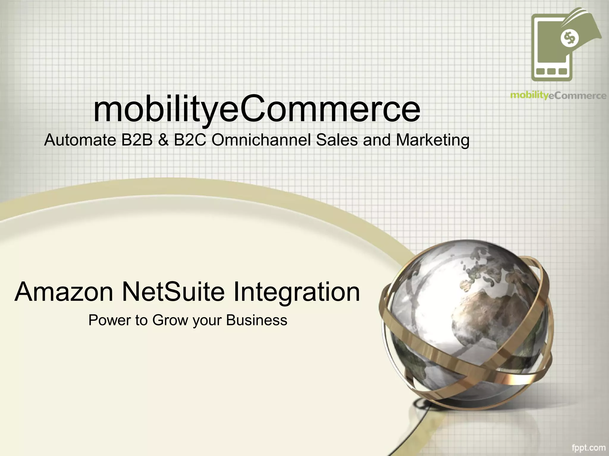 Amazon NetSuite Connector | PPT