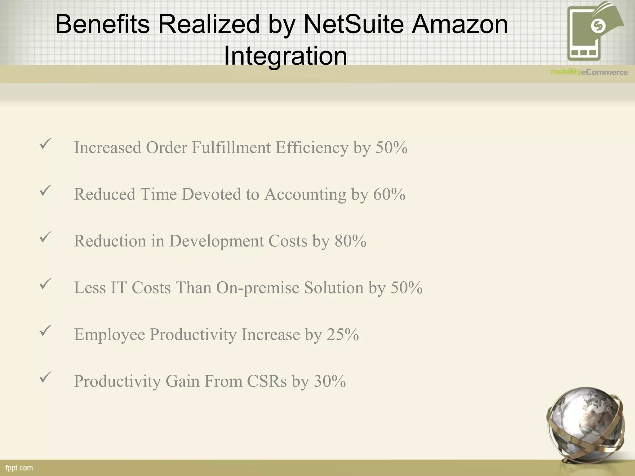 Amazon NetSuite Connector | PPT