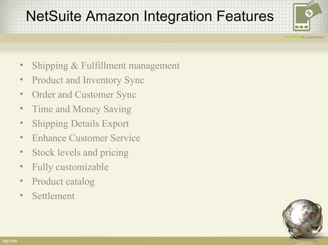 Amazon NetSuite Connector | PPT | Logistics | Business