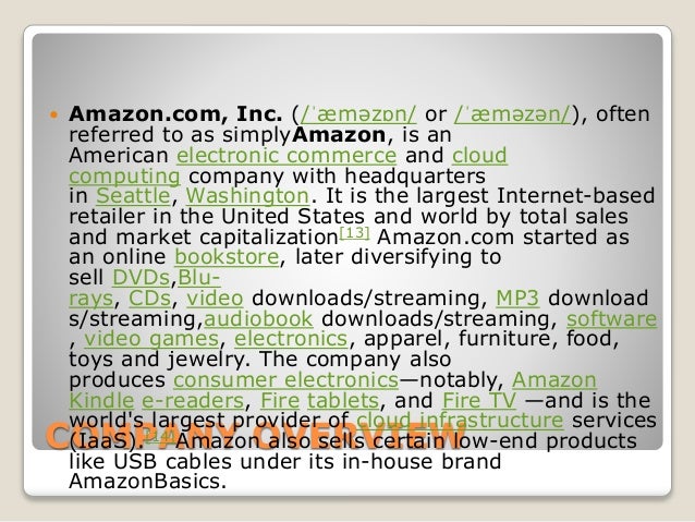 Amazon ppt