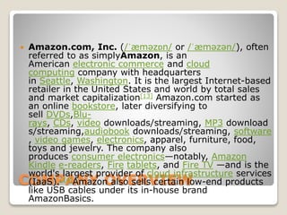 Amazon ppt | PPTX
