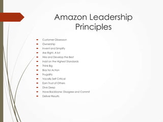 Amazon: Strategic Management | PPTX