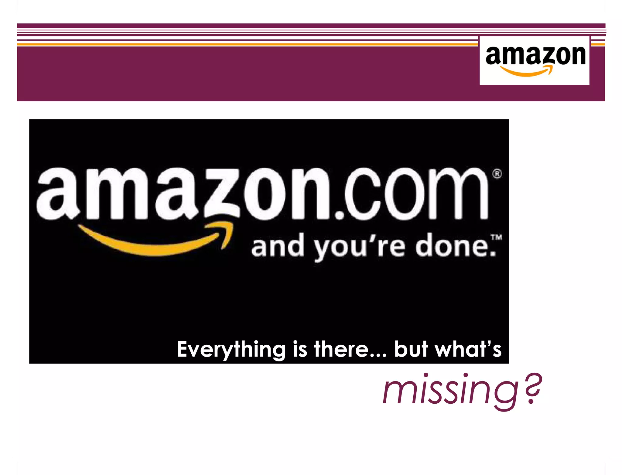 Amazon presentation | PDF | Business | Business and Finance