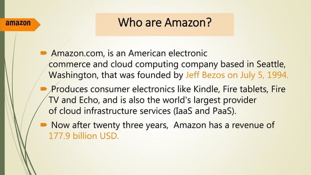 Amazon Workflow and Business Models | PPTX | Cloud Computing | Internet