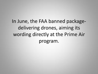 Amazon Prime Air | PPTX