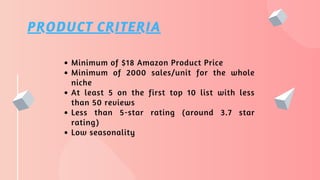 Amazon product research report | PDF