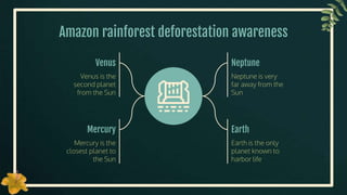 Amazon Rainforest Deforestation Awareness Infographics by Slidesgo ...