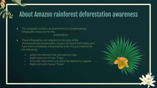 Amazon Rainforest Deforestation Awareness Infographics by Slidesgo | PPTX