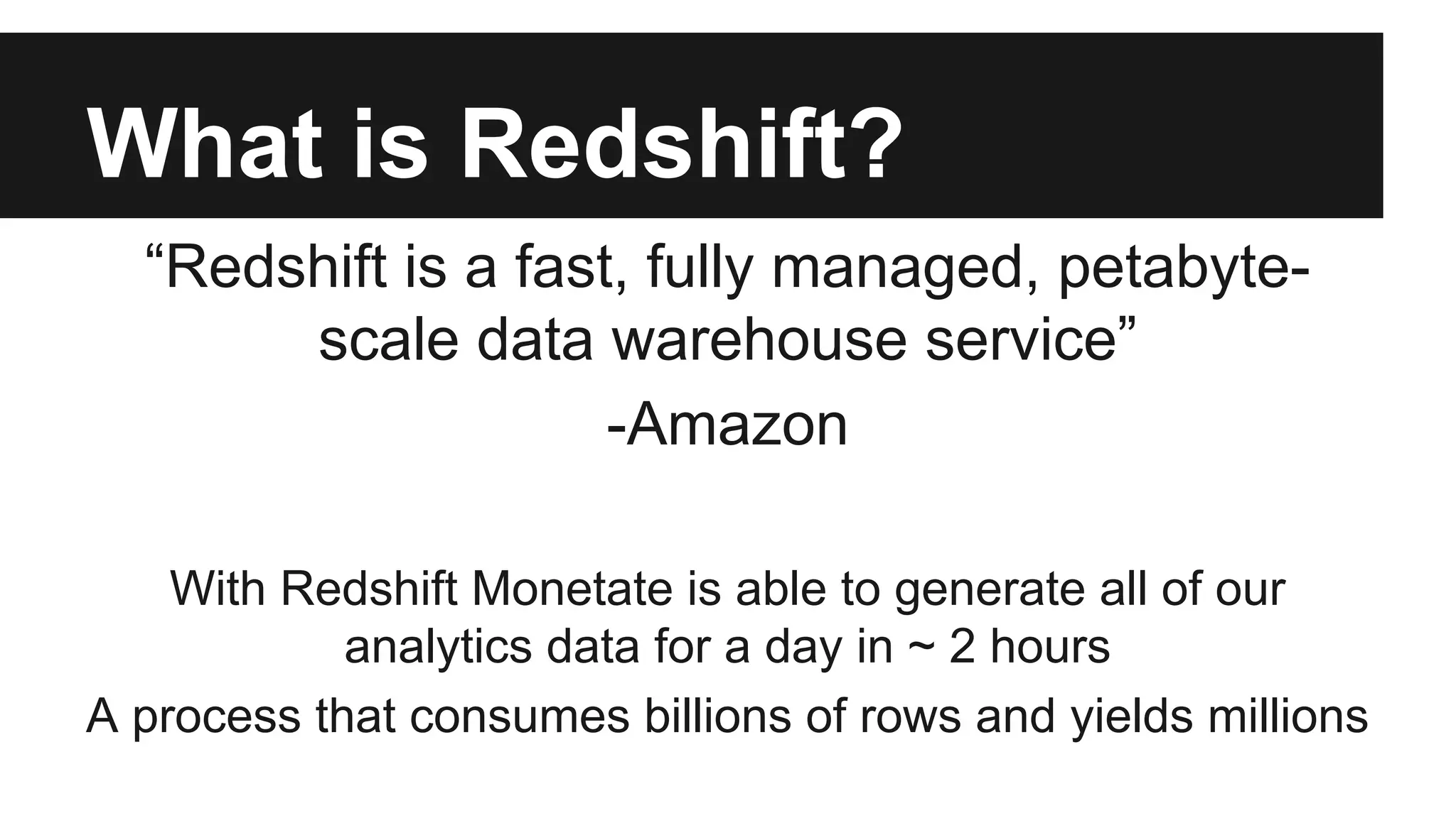 Amazon Redshift | PPT