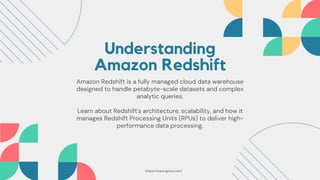 Amazon Redshift and QuickSight: Simplified guide | PDF | Cloud ...