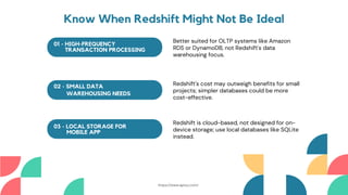 Amazon Redshift and QuickSight: Simplified guide | PDF