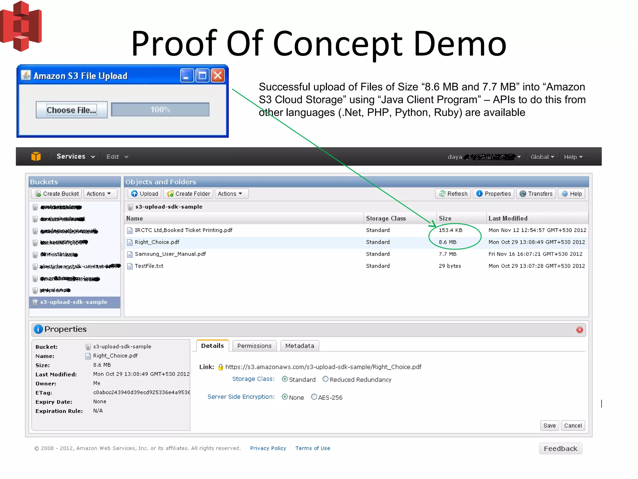 Amazon s3 | PPT | Cloud Computing | Internet