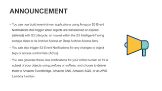 Amazon s3 adds new s3 event notifications for s3 lifecycle, s3 ...