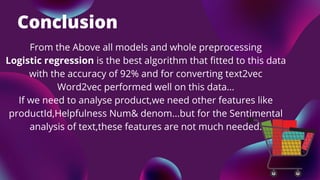 Amazon sentimental analysis | PDF