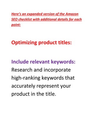 Amazon SEO checklist.pdf