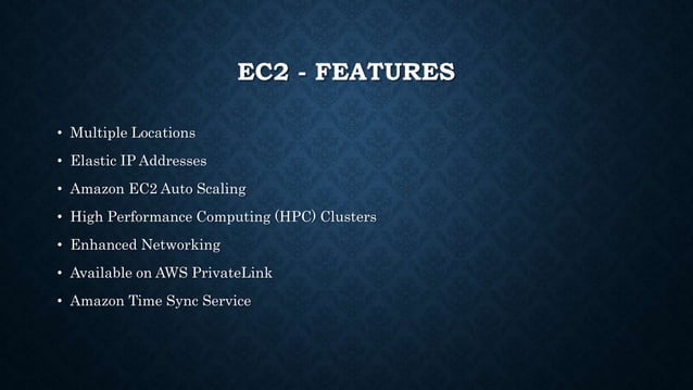 Amazon services ec2 | PPTX | Cloud Computing | Internet