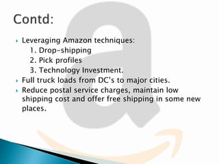 Amazon’s european distribution strategy ppt | PPTX
